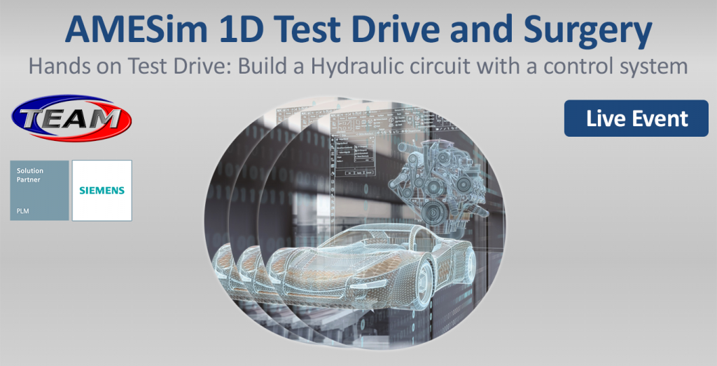 Live AMESim 1D: Training Test Drive and Surgery - TEAM Engineering Ltd